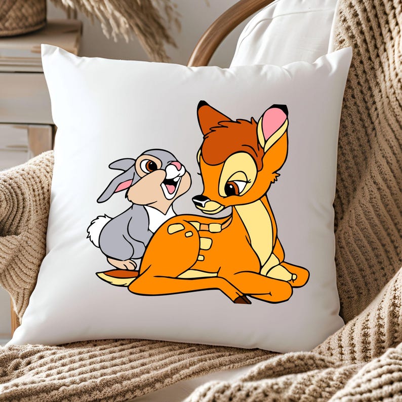 Bambi SVG Bundle, Miss Bunny & Thumper Clipart, Deer PNG Files for ...