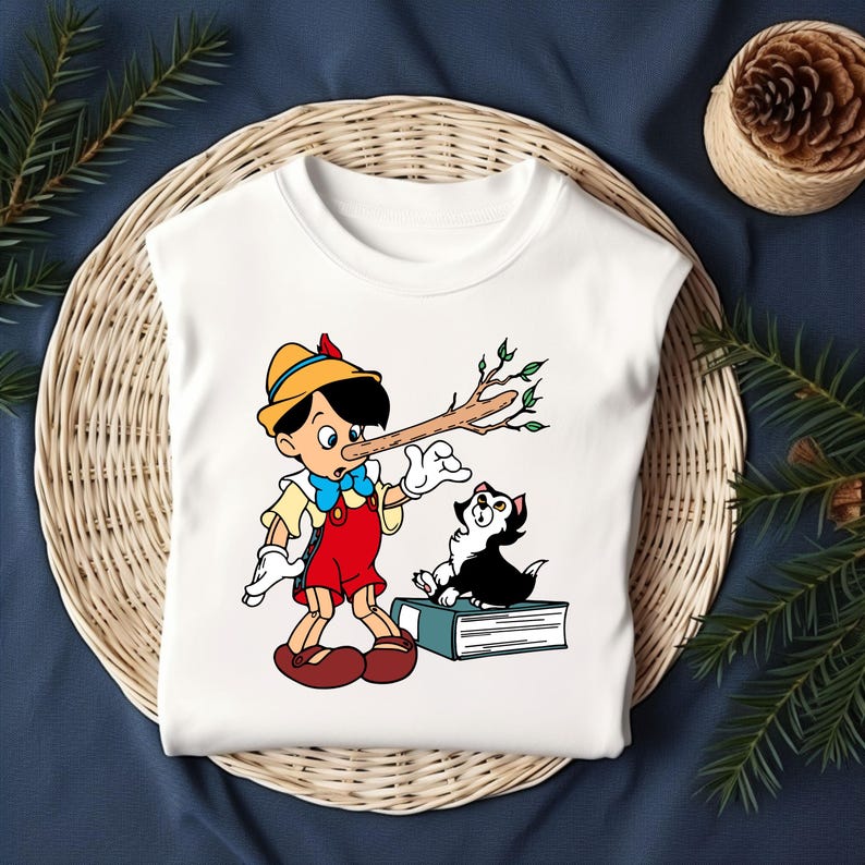 Pinocchio Clipart Bundle, Cute Figaro Cat PNG, Jiminy Cricket SVG ...