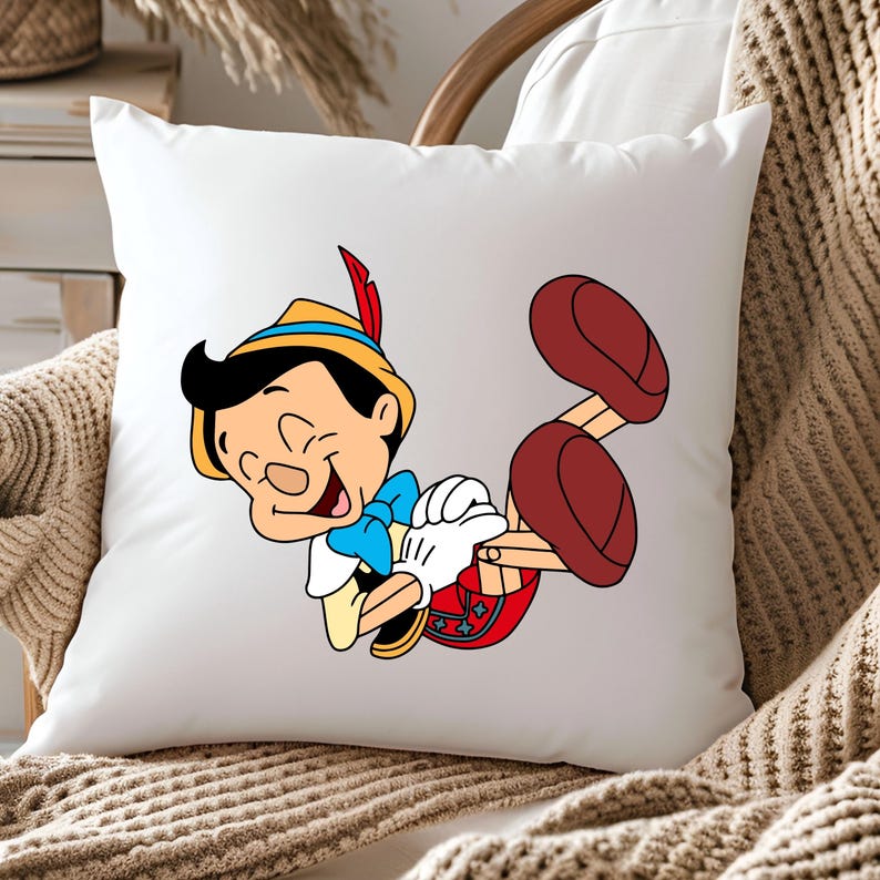 Pinocchio Clipart Bundle, Cute Figaro Cat PNG, Jiminy Cricket SVG ...