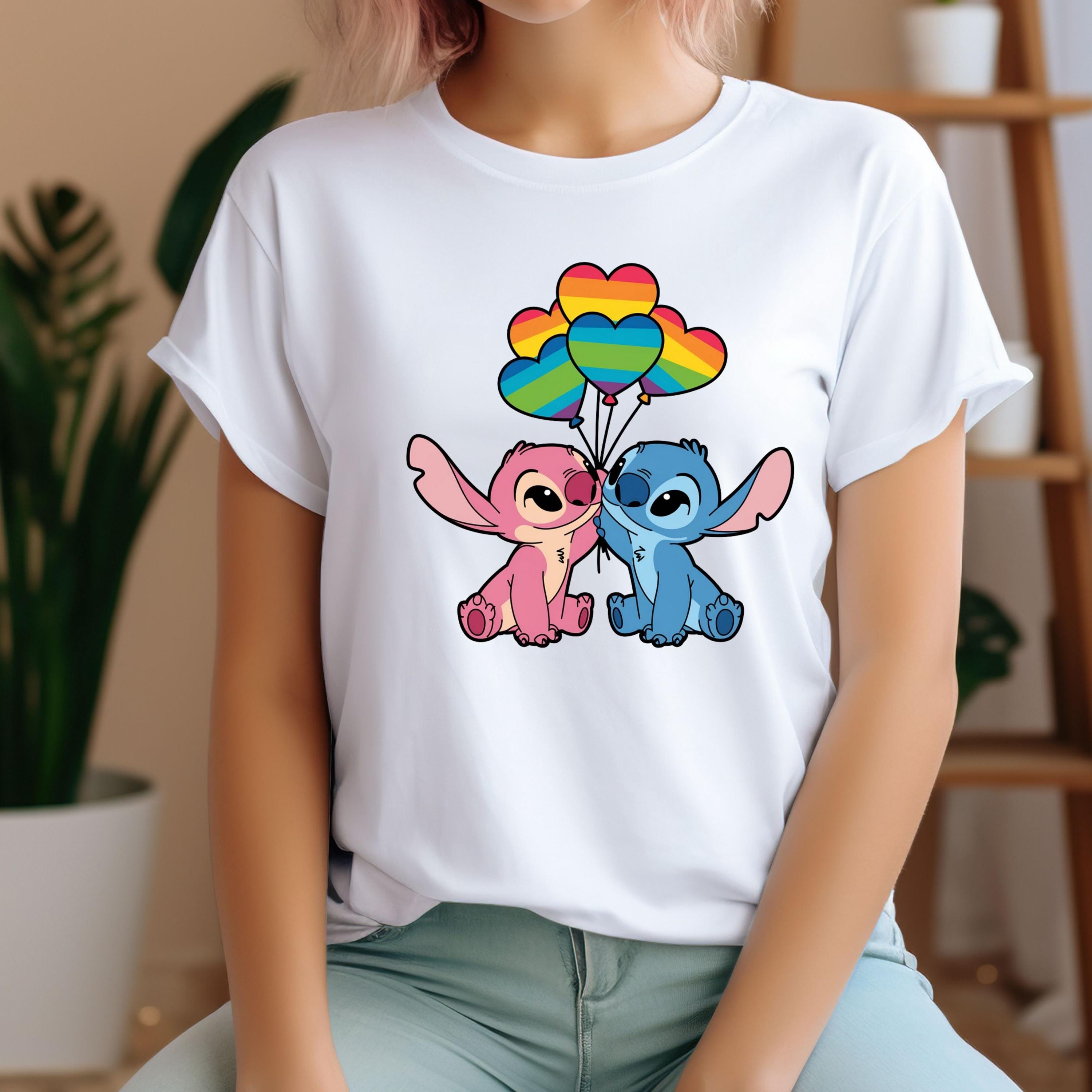 Stitch and Angel Pride PNG Bundle, LGBTQ Rainbow Clipart for Love and ...