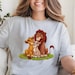 Lion King Family PNG, Simba and Cubs Clipart on Grass, Cute Safari ...