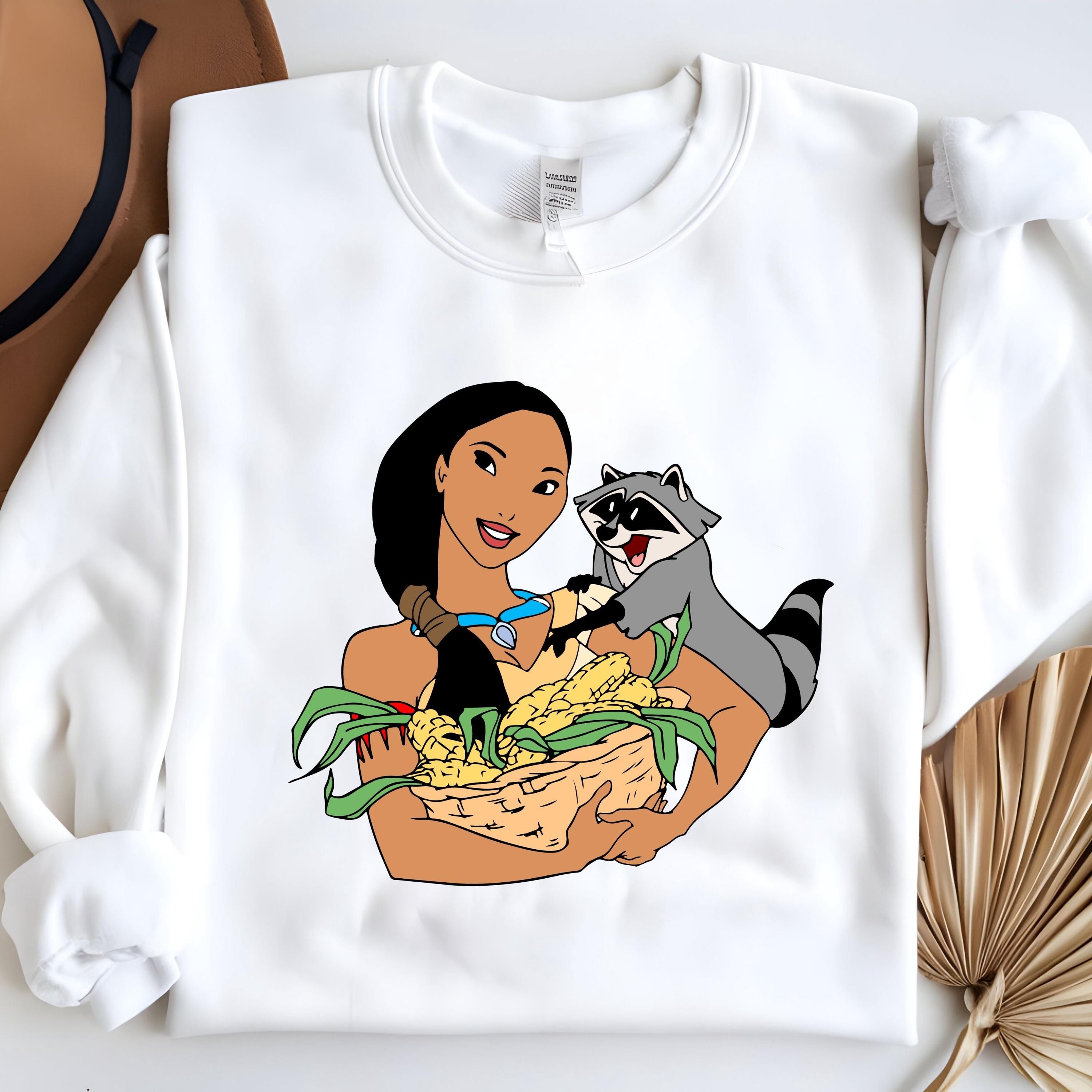 Pocahontas SVG Clipart Bundle, Princess With Meeko & Flit, Cute Fairy ...