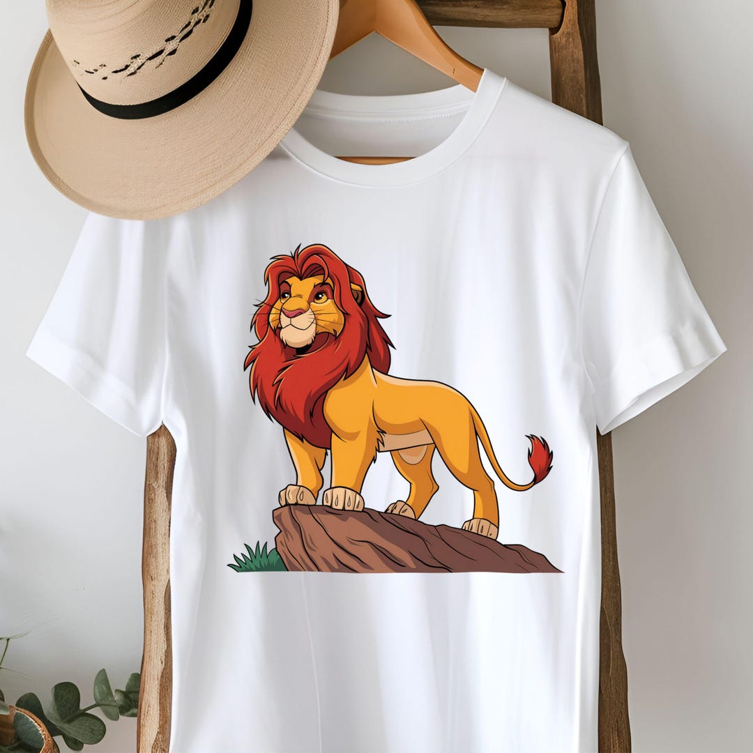 Lion King Simba PNG Clipart, Brave Lion Printable Art for Kids Shirts ...