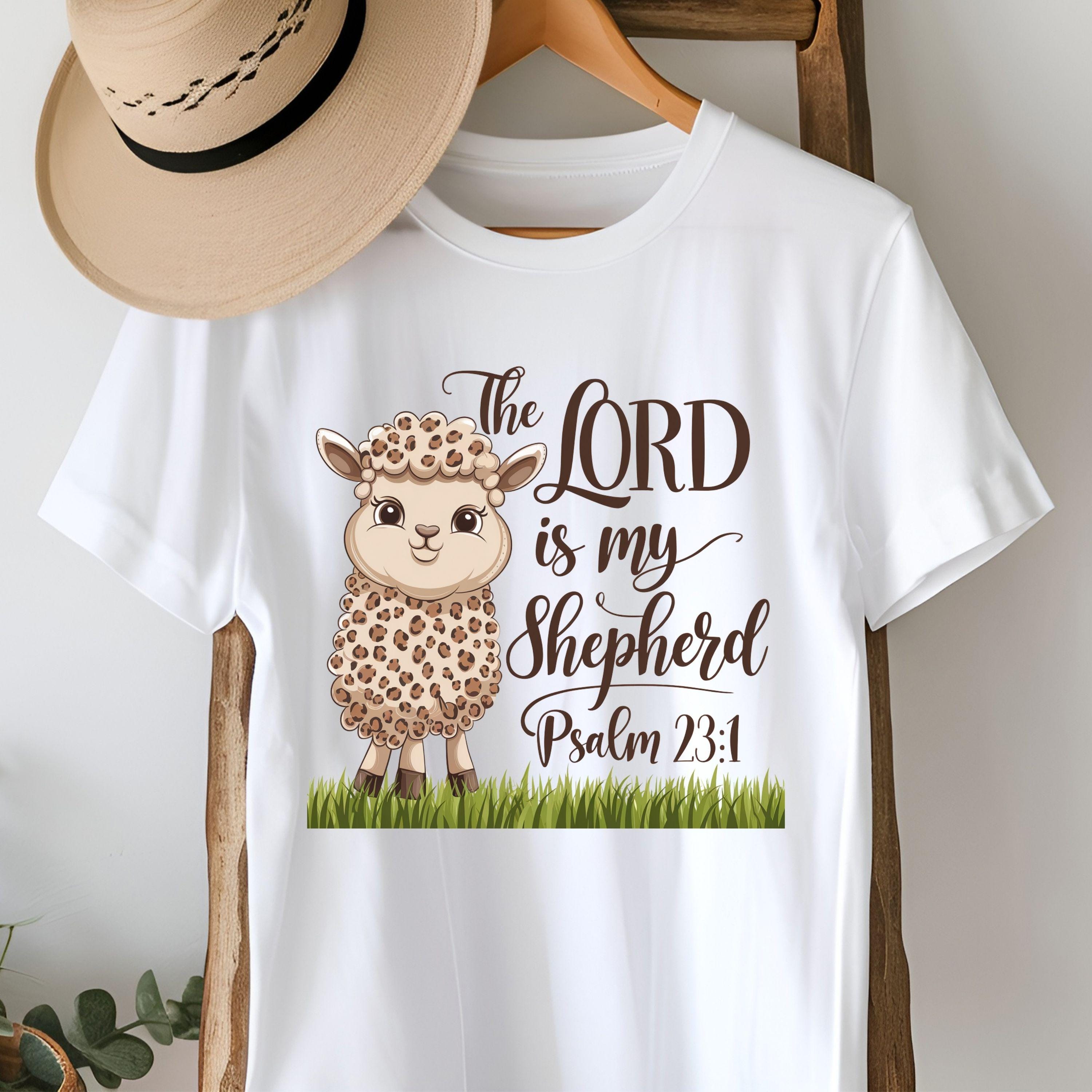 Christian Sheep PNG, the Lord is My Shepherd Clipart, Psalm 23:1 Cute ...