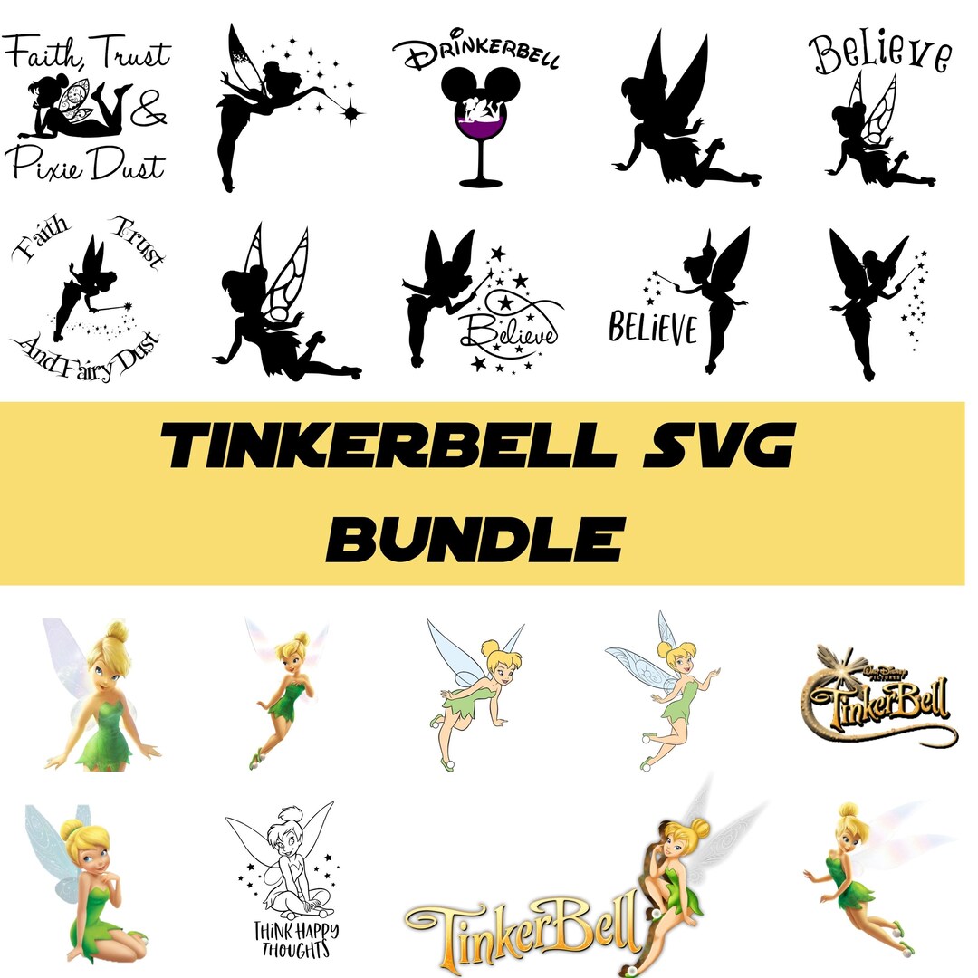 Tinkerbell SVG Bundle, Tinkerbell Svg & Png Files for Cricut, Believe ...