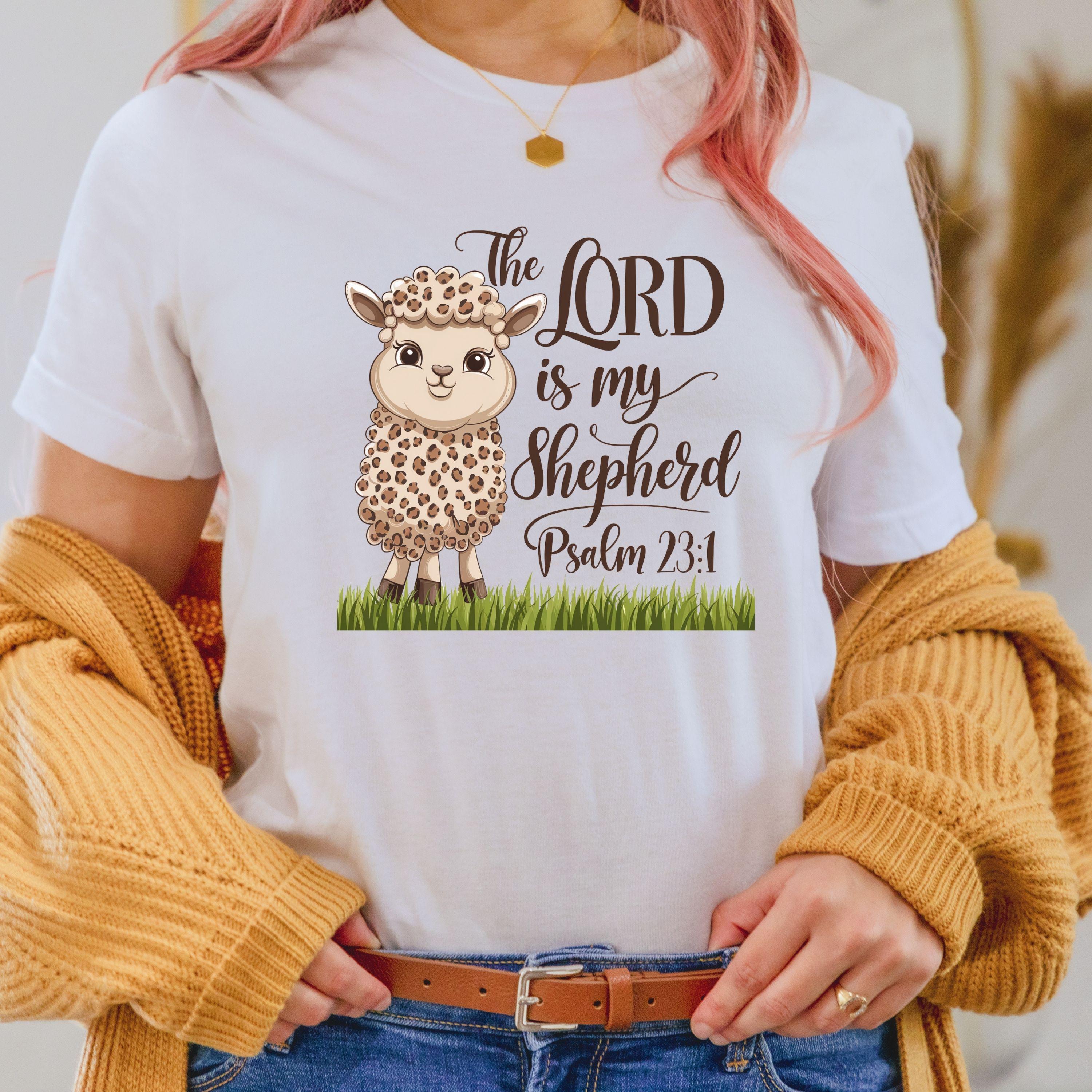 Christian Sheep PNG, the Lord is My Shepherd Clipart, Psalm 23:1 Cute ...