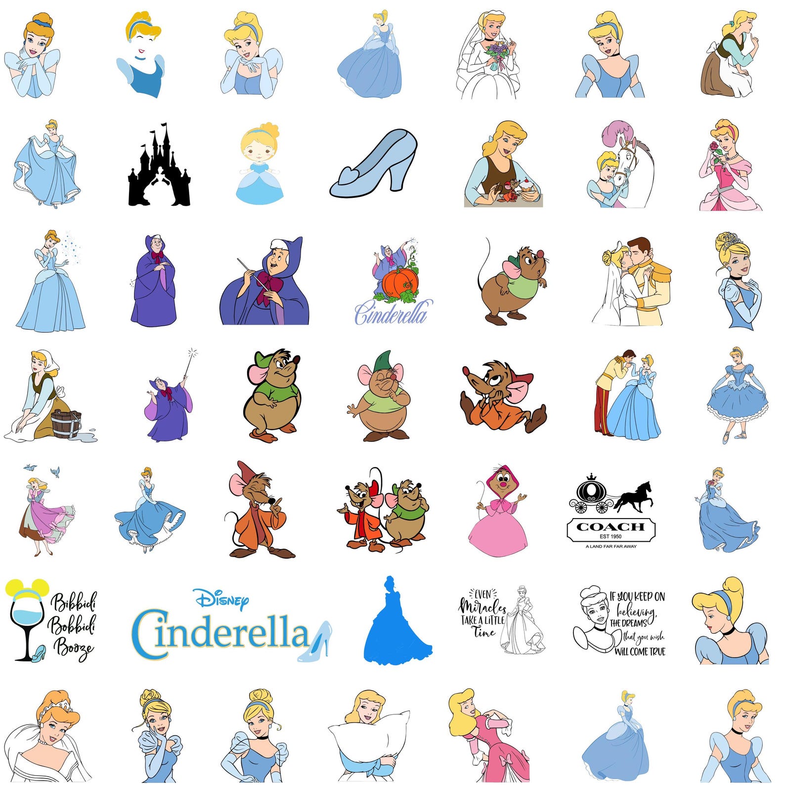 Cinderella SVG Bundle, Cinderella, Princess Cinderella Bundle ...