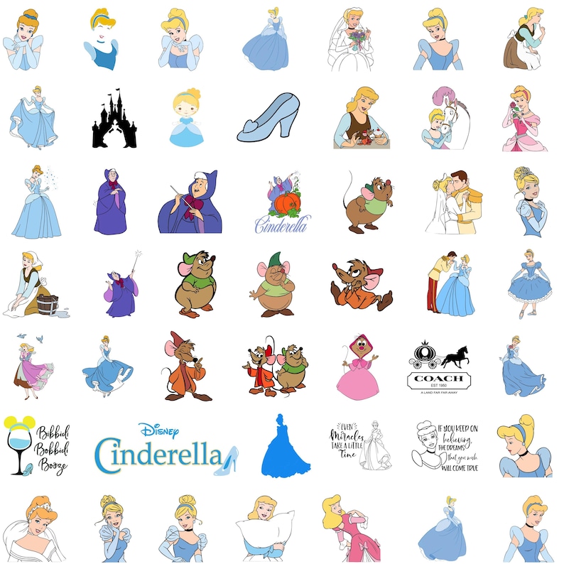 Cinderella SVG Bundle, Cinderella, Princess Cinderella Bundle ...