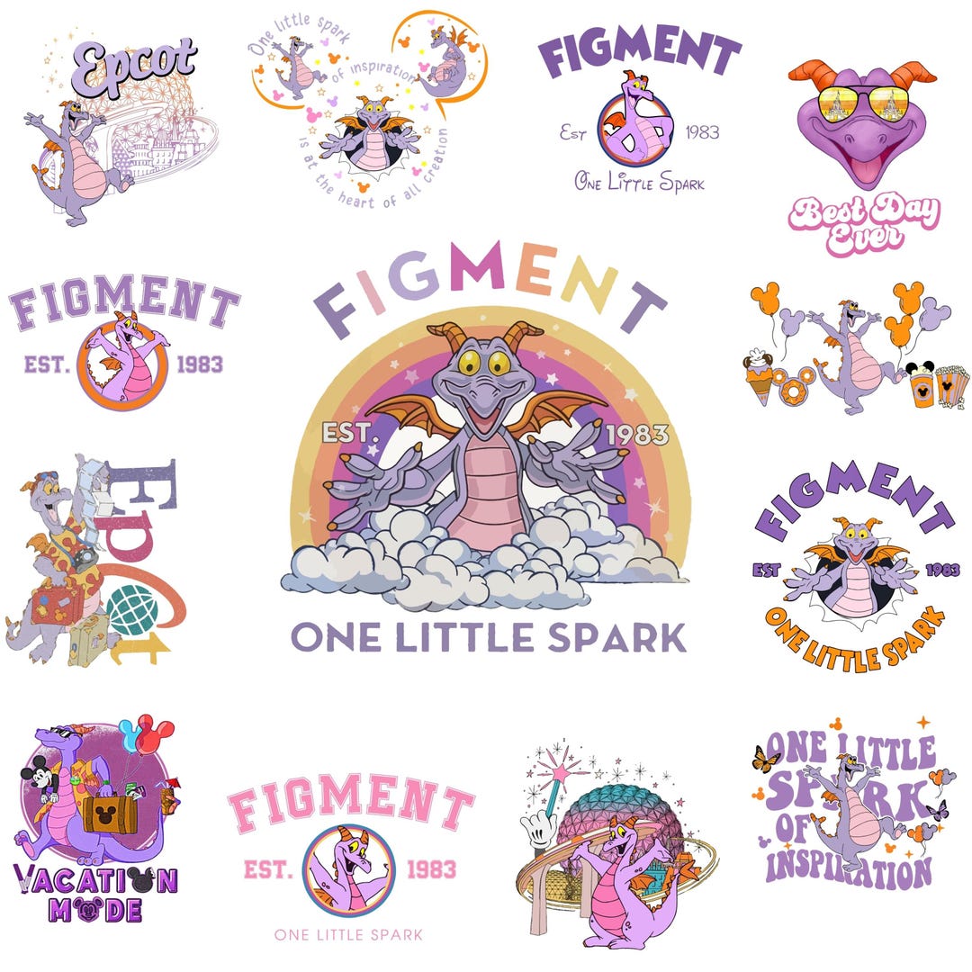 Figment Inspired PNG Bundle, One Little Spark Clipart, Journey to ...