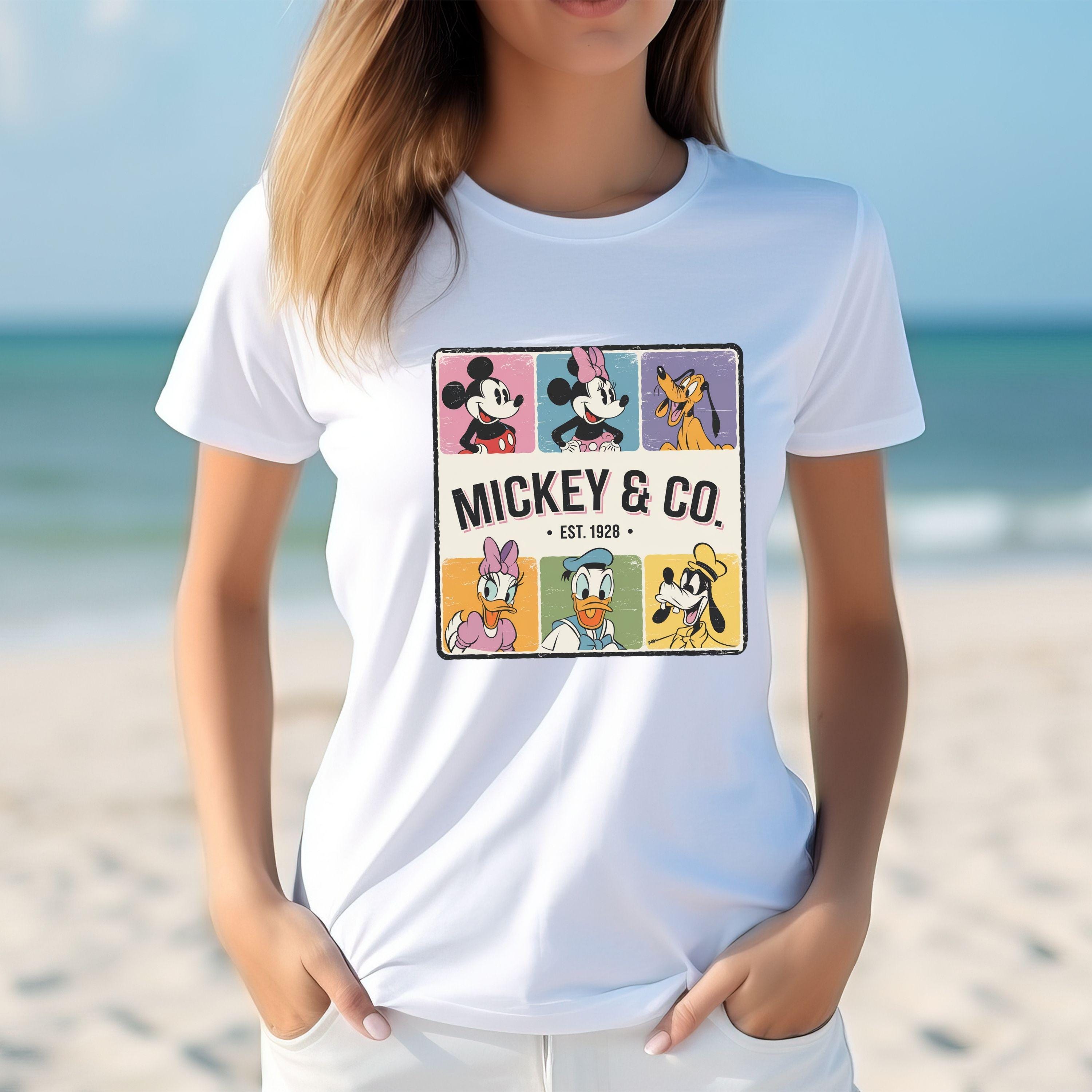 Retro Mickey PNG Bundle, Vintage Disney Characters Clipart, Goofy Pluto ...