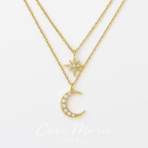 Stella Notte "starry Night" Collier Necklace – 925 Sterling Silver With ...