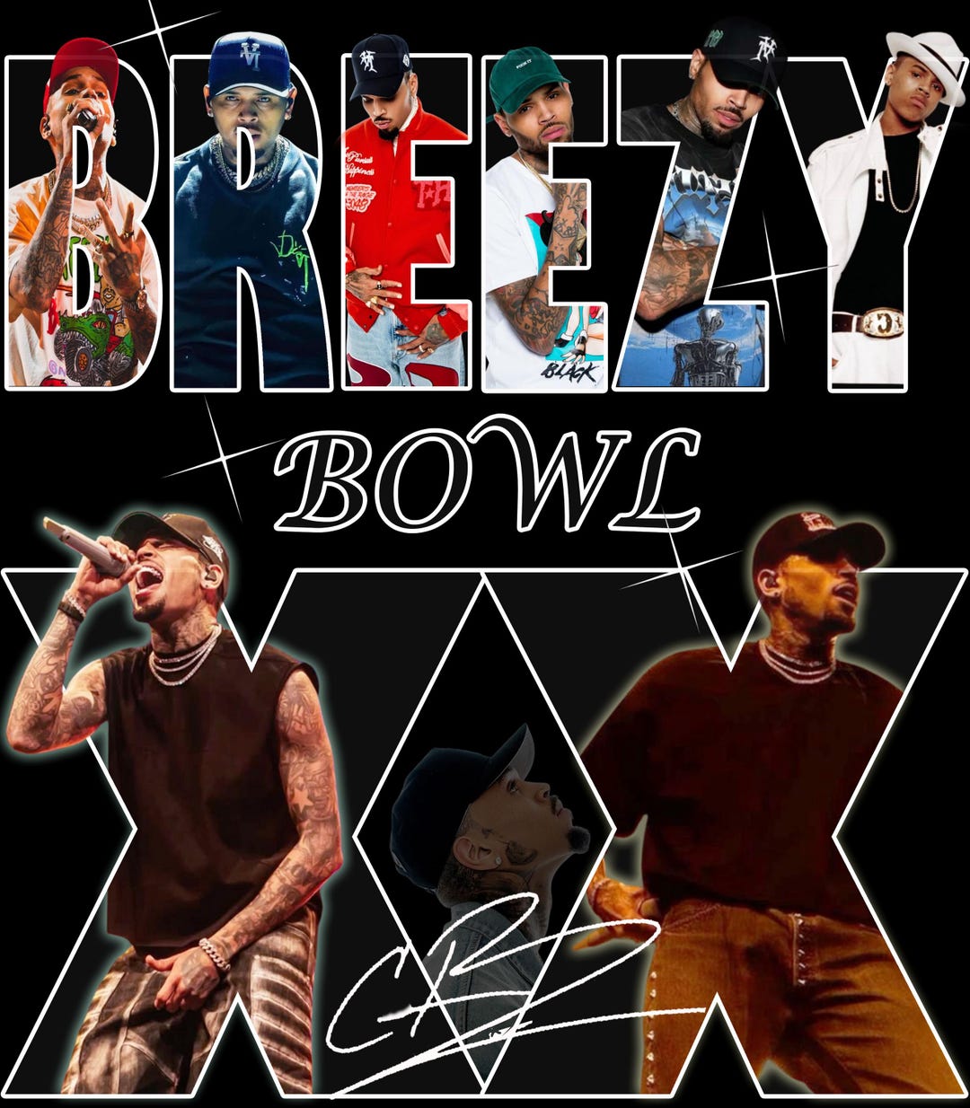 Chris Brown Breezy Bowl Xx 2 PNG File, Chris Brown Breezy Bowl Xx 2 ...