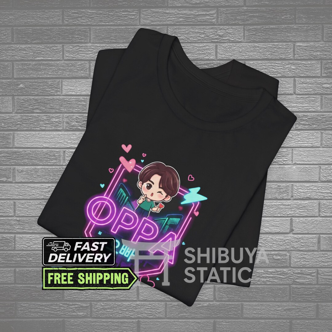 Custom Korean Oppa Jagiya Matching Shirts - Cute Kawaii Neon Couple T ...