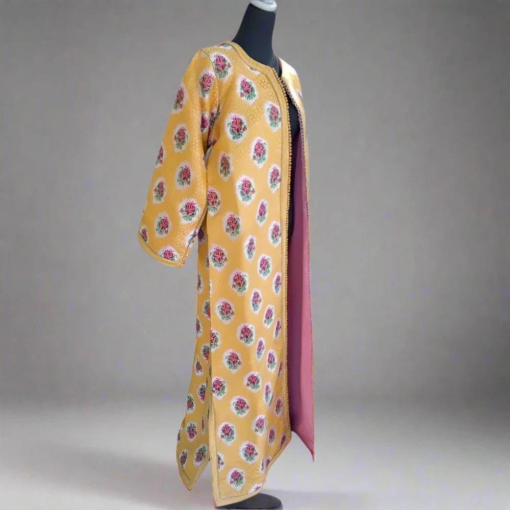 Antique 19th Century Fez Kaftan - Original Moroccan Brocade Khrib ...