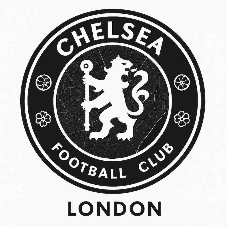 Chelsea FC Wall Art | London City Map Crest Poster | EPL Digital ...