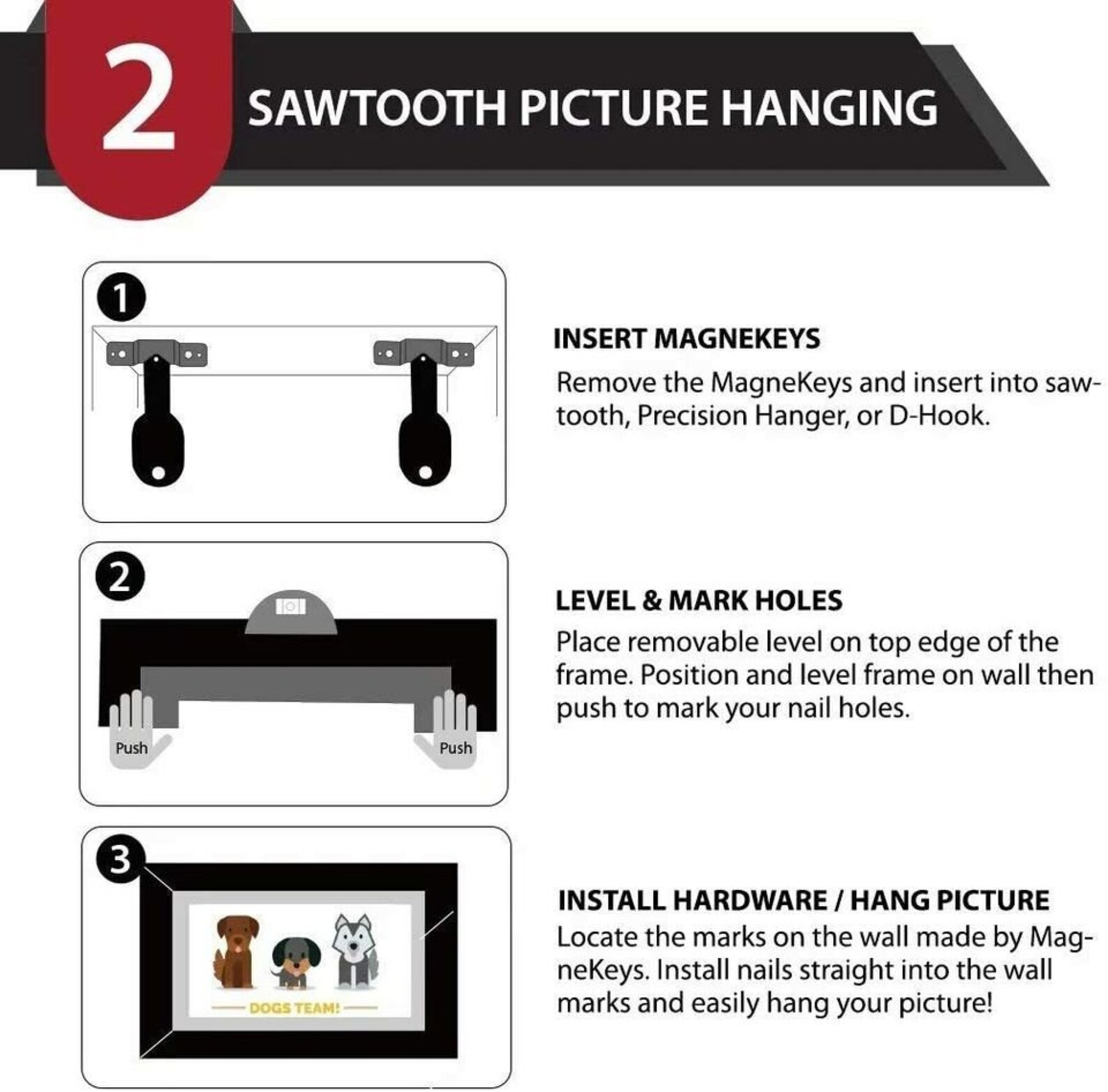 Saker Picture Hanging Tool Kit Multi-purpose Layout Tool Self-leveling ...