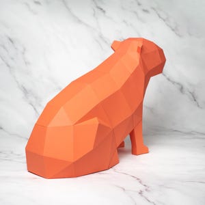 Capybara Papercraft Template PDF SVG DXF | 3D Low-poly Animal ...