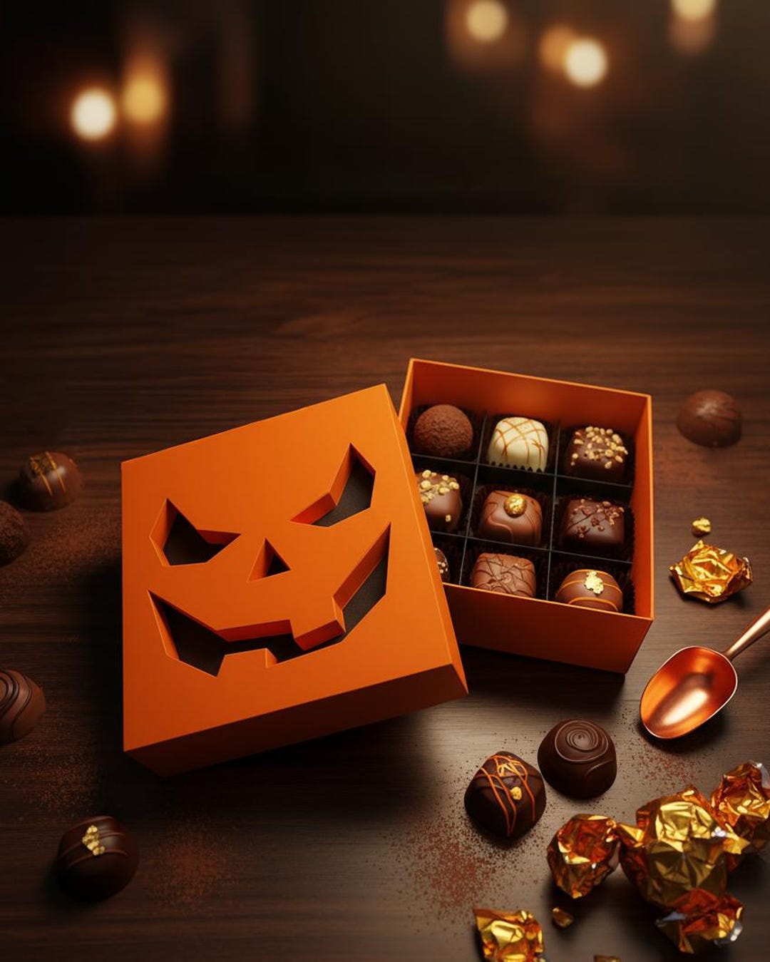Pumpkin Box Papercraft Template Pdf Svg Dxf | 3D Halloween Gift Box ...