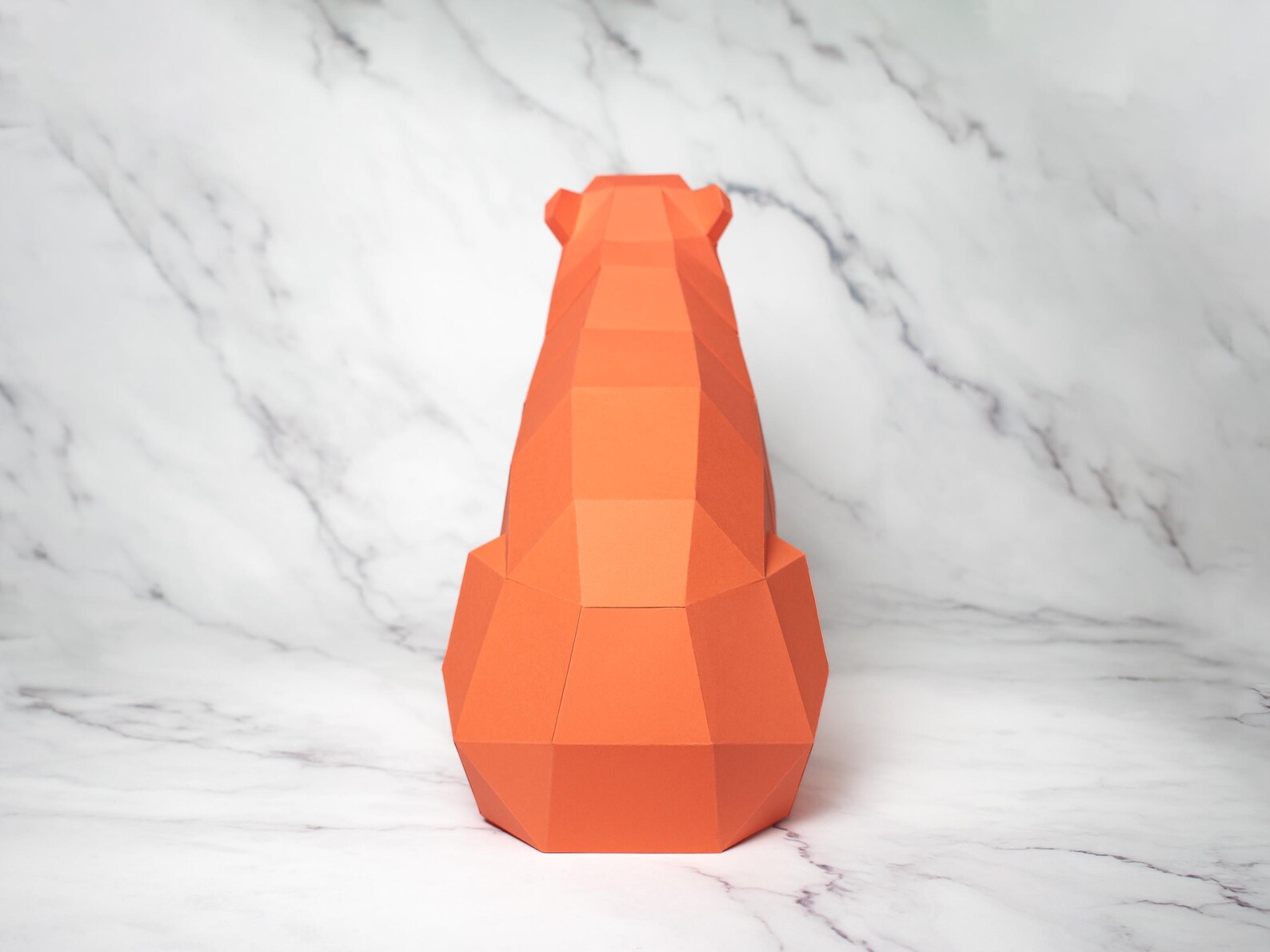 Capybara Papercraft Template PDF SVG DXF | 3D Low-poly Animal ...