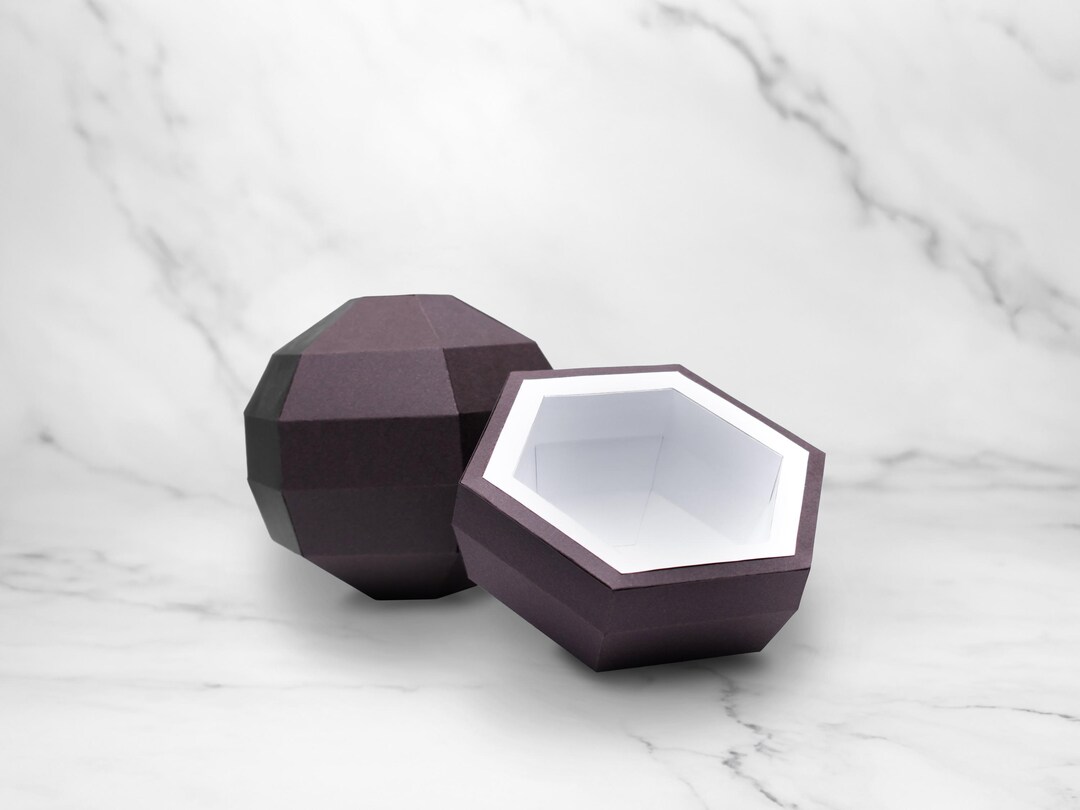 Coconut Papercraft Template PDF SVG DXF | 3D Low-poly Fruit Model ...