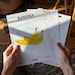 Banana Papercraft Template PDF SVG DXF | 3D Low-poly Fruit Model ...