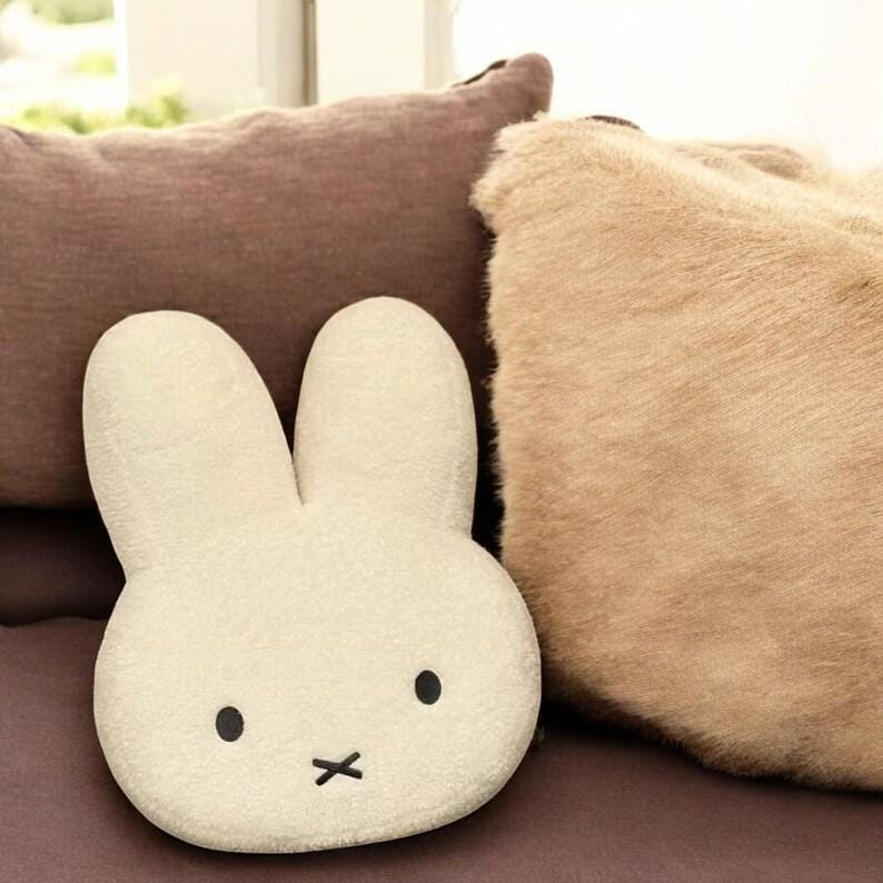 Kawaii Miffy Plush Pillow Cute Cartoon Room Decoration, Soft Doll Toy ...