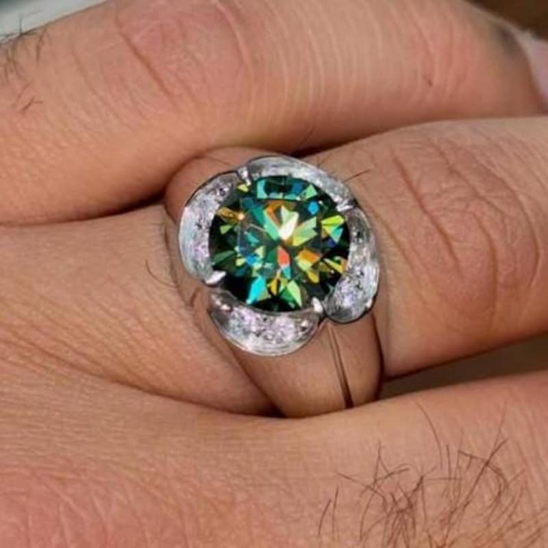 Mens Pre Owned Diamond Ring - Etsy UK