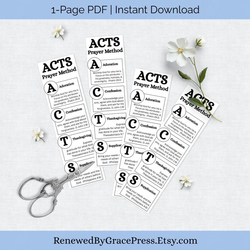 Acts Prayer Art - Etsy