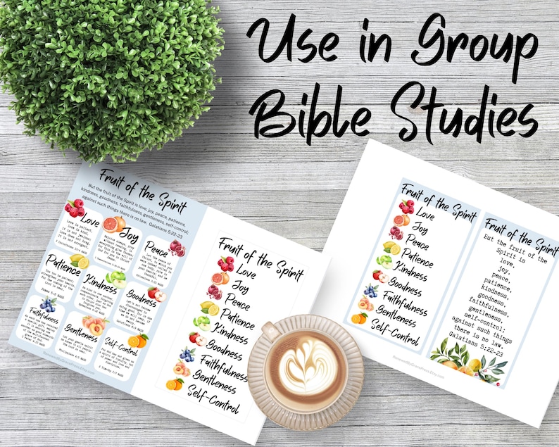 Fruit of the Spirit Bible Tip-ins • Printable Study Inserts for ...