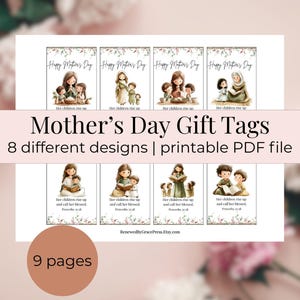Printable Mother's Day Gift Tags Christian | Bible Verse Gift Tags ...