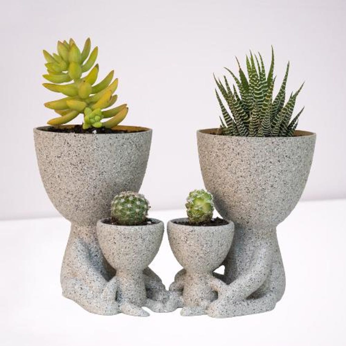Personalised Human Plant Pot | Family Shaped Planter | Custom 3D ...