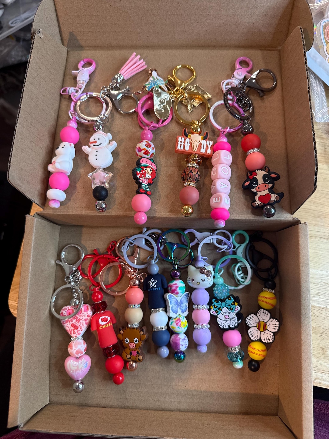 Beadable Keychains - Etsy