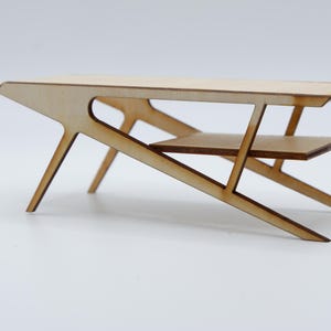Miniature Coffee Table Kit - 1:12 Wooden Midcentury Modern Table Kit - Etsy