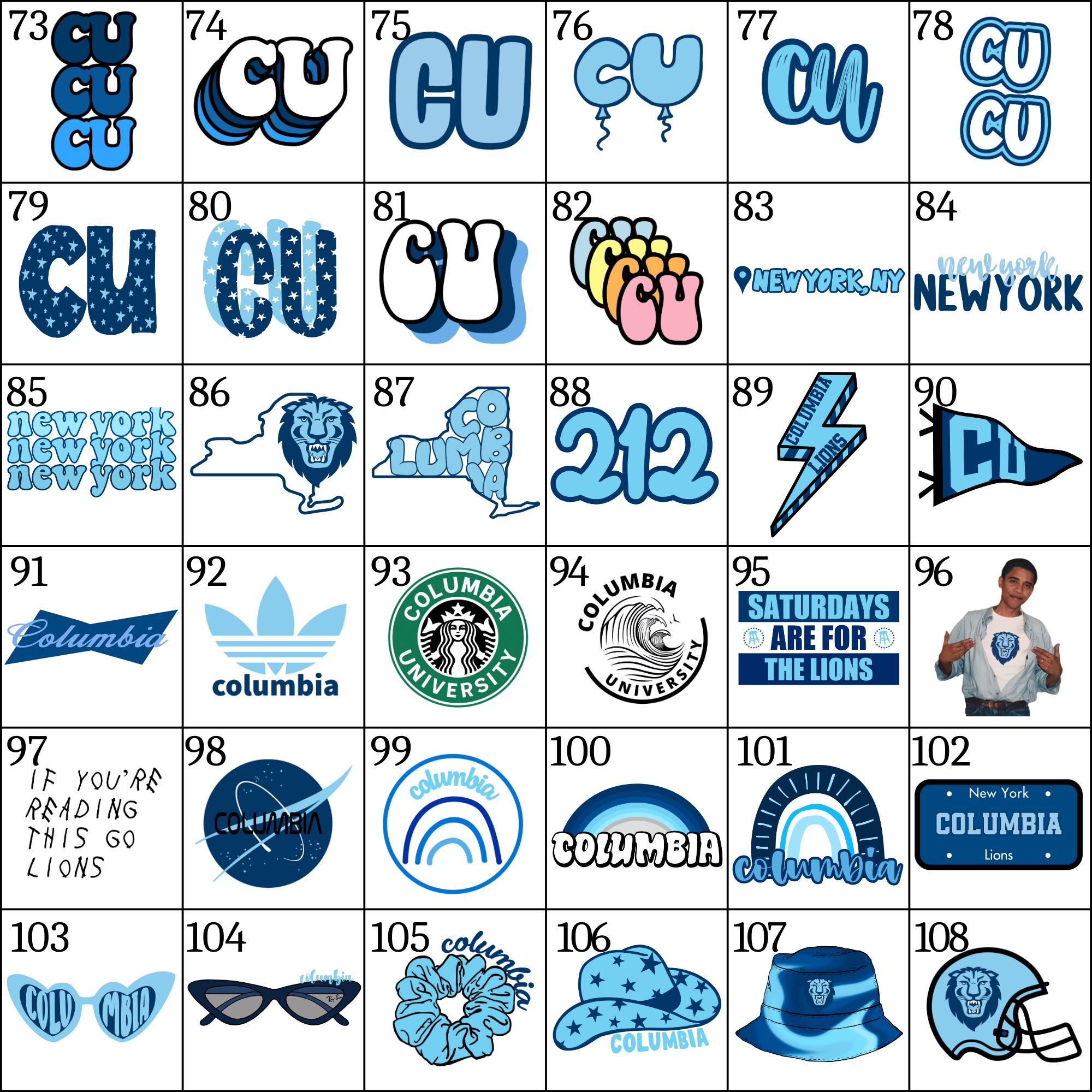 Columbia Sticker Pack (choose Your Own!) - Etsy