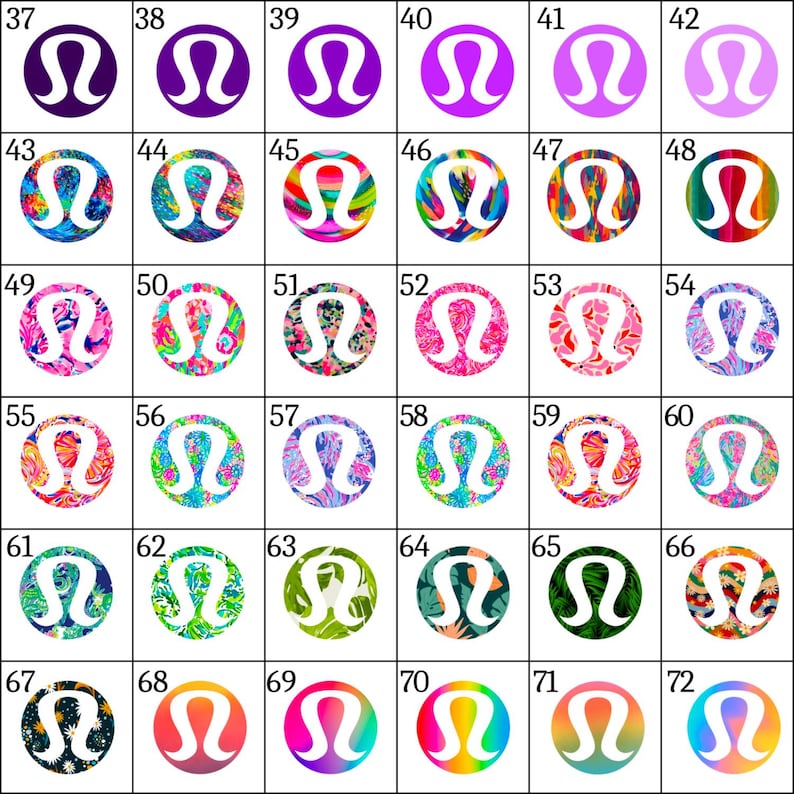 Lululemon Sticker Pack (choose Your Own!) - Etsy