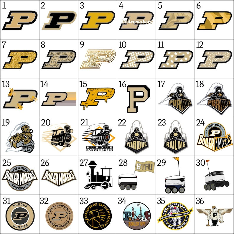 Purdue Sticker Pack (choose Your Own!) - Etsy
