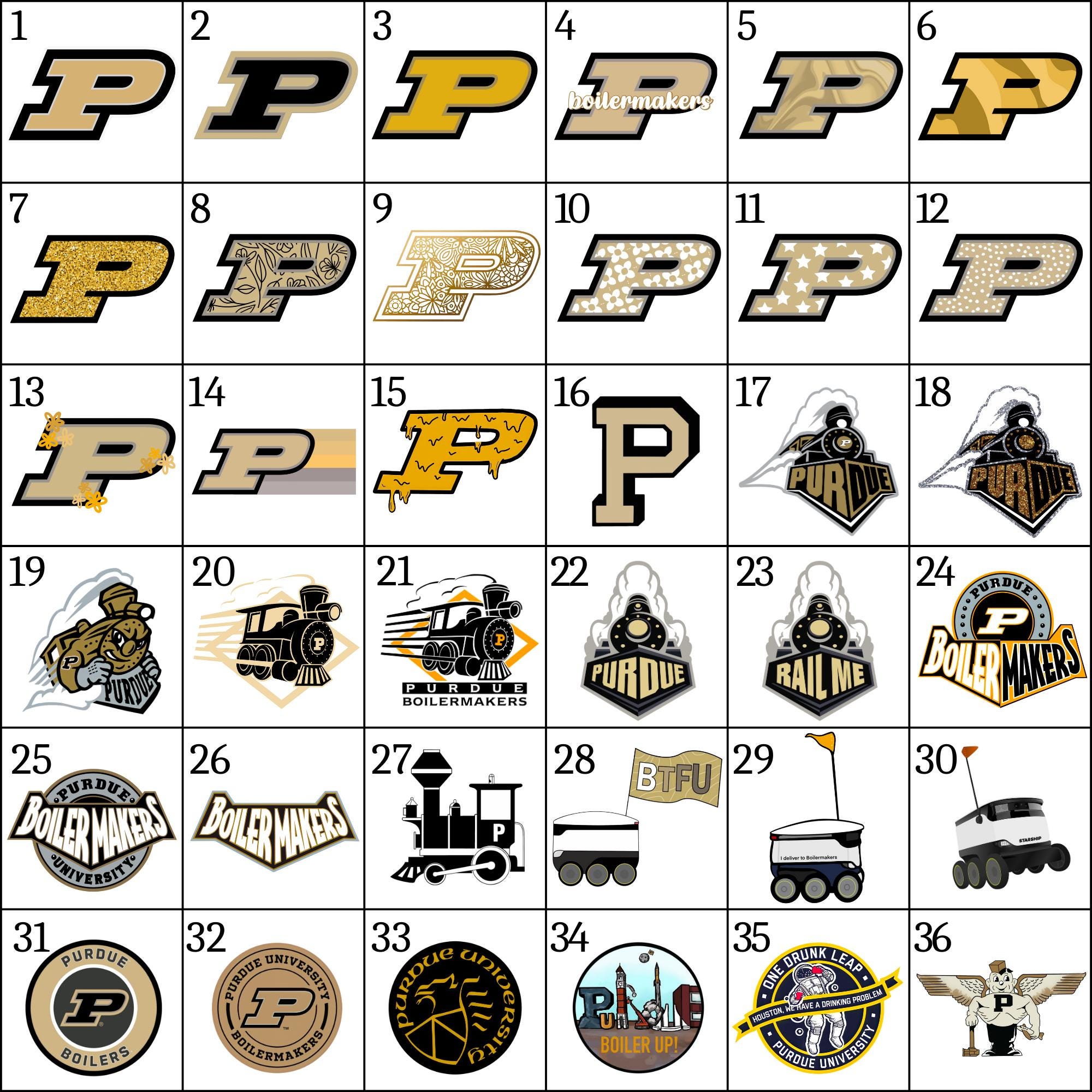 Purdue Sticker Pack (choose Your Own!) - Etsy