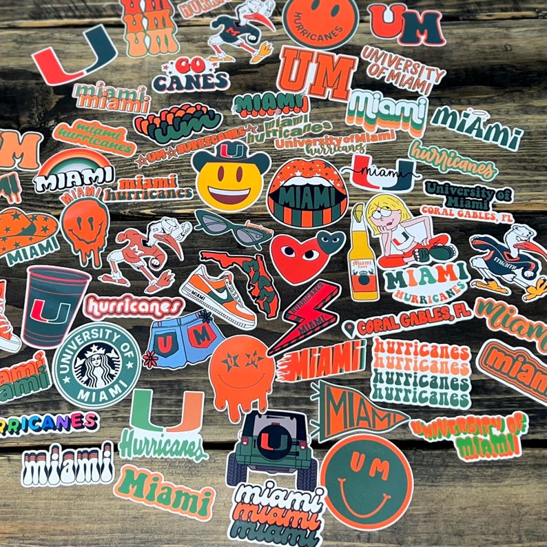 Miami Sticker Pack (choose Your Own!) - Etsy