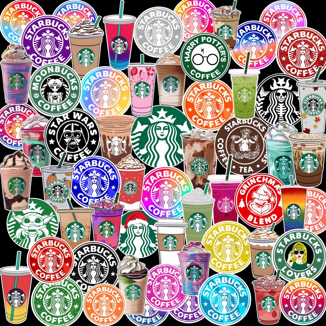 Starbucks Sticker Pack (choose Your Own!) - Etsy