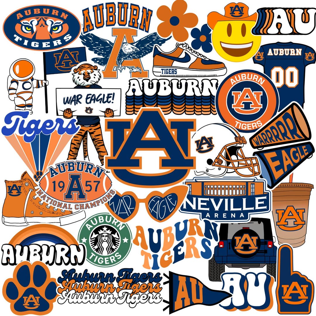 Auburn Sticker Pack (choose Your Own!) - Etsy