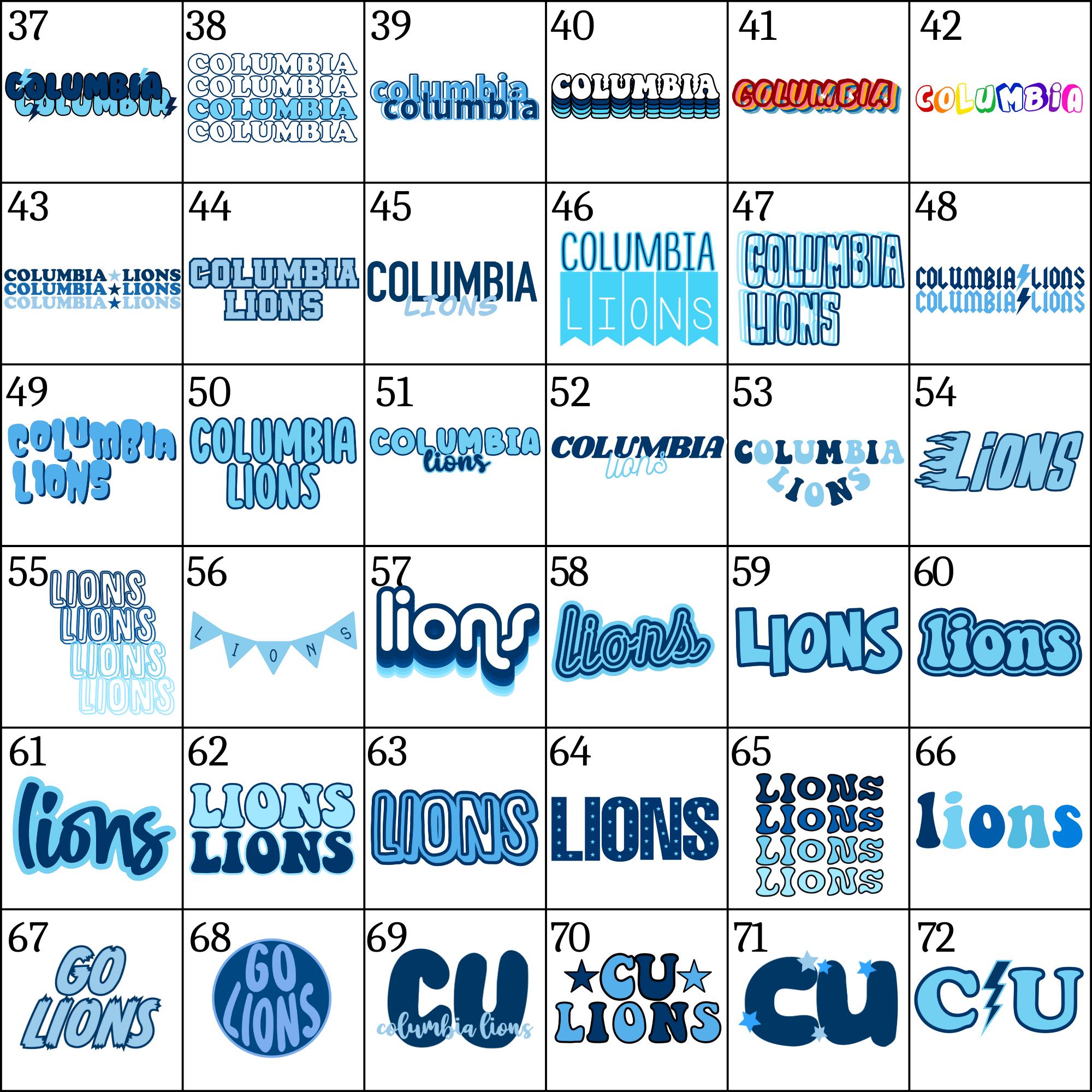 Columbia Sticker Pack (choose Your Own!) - Etsy