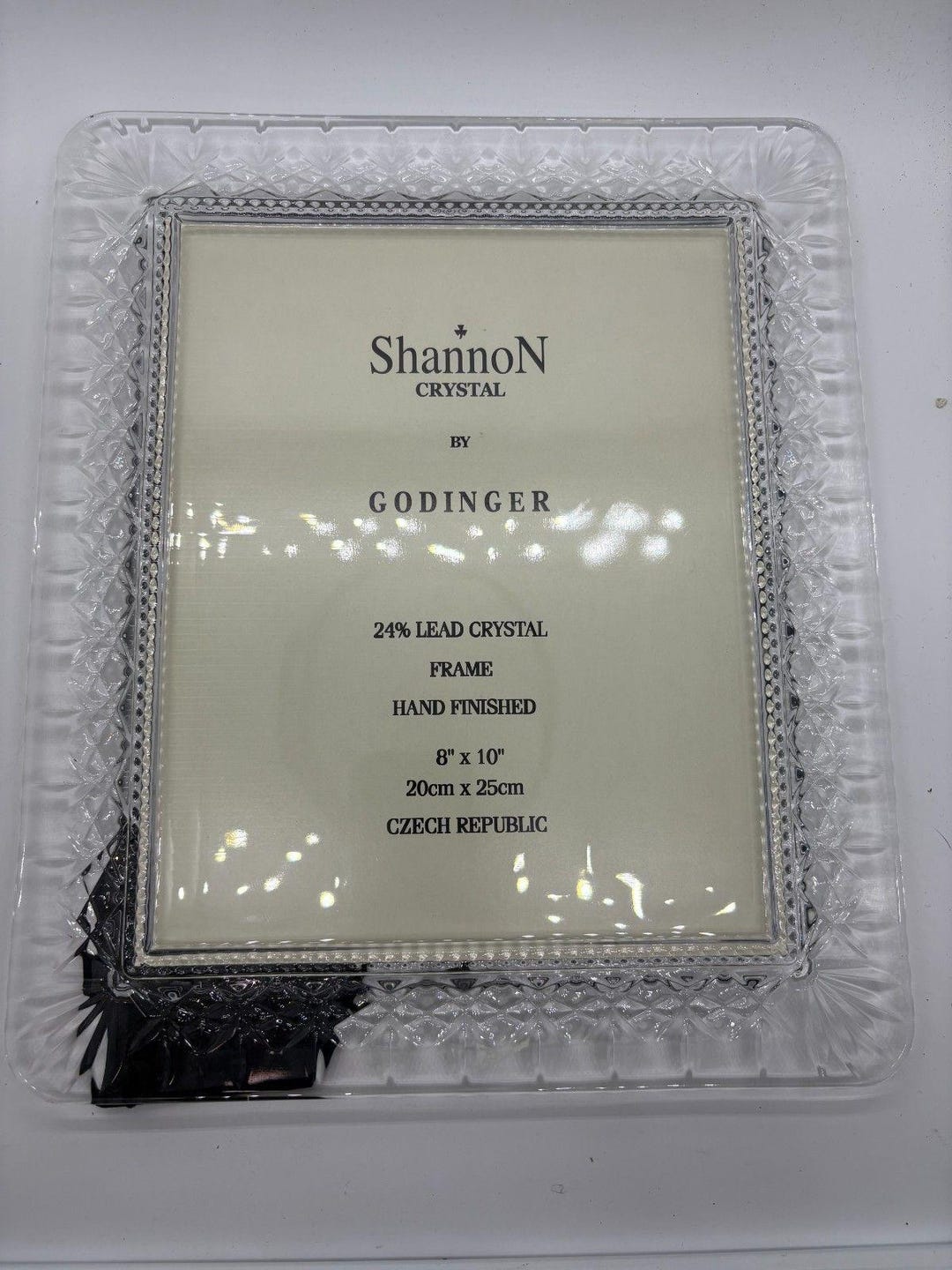 Godinger Shannon 24% Lead Crystal Photo Frame 8 X 10" Hand Finished - Etsy