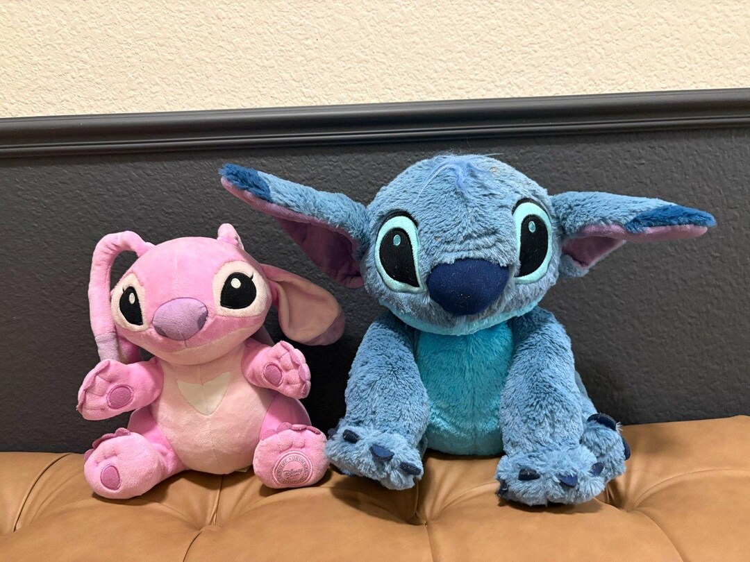 Disney Store Stitch and Angel Plush Set Lilo & Stitch Stuffed Animal ...