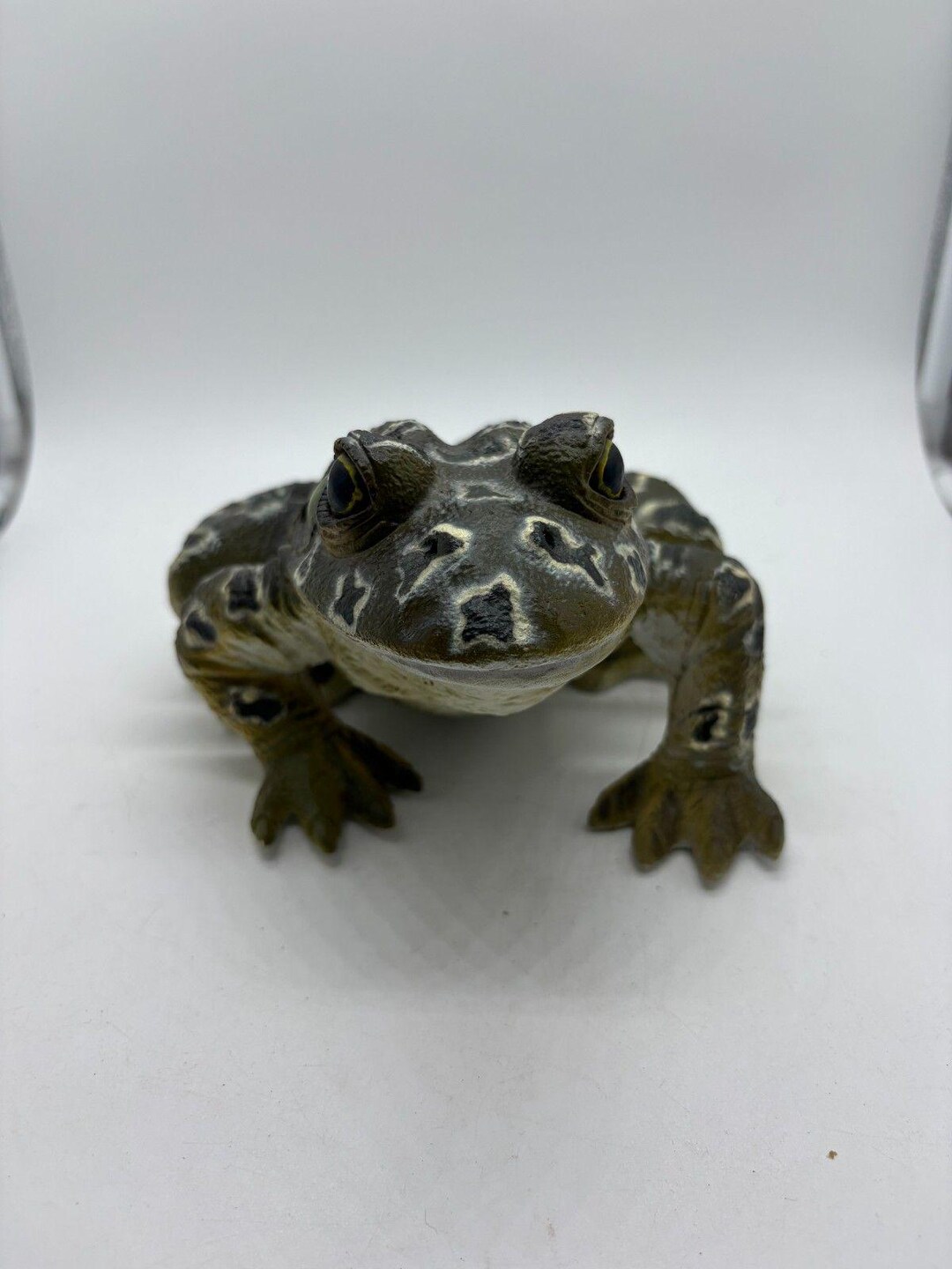 BULLFROG Garden Statue Figurine Toad Realistic Resin Patio Yard Decor 7 ...
