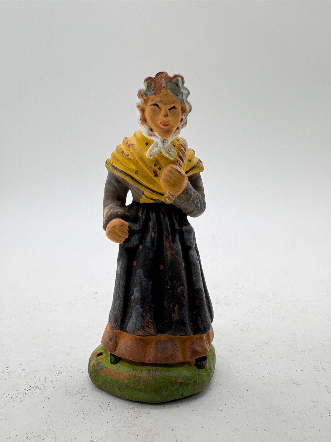 Vtg Provence Folk Art Figurine Santon Hand-made Clay Figure Carbonel - Etsy