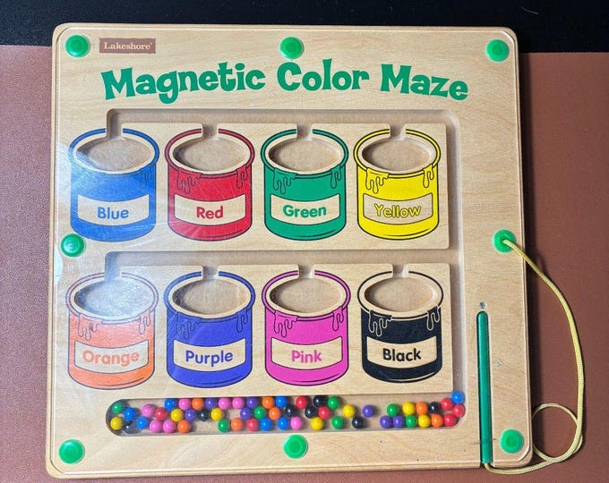 Lakeshore Magnetic Color Maze Board - Educational Toy for Toddlers ...