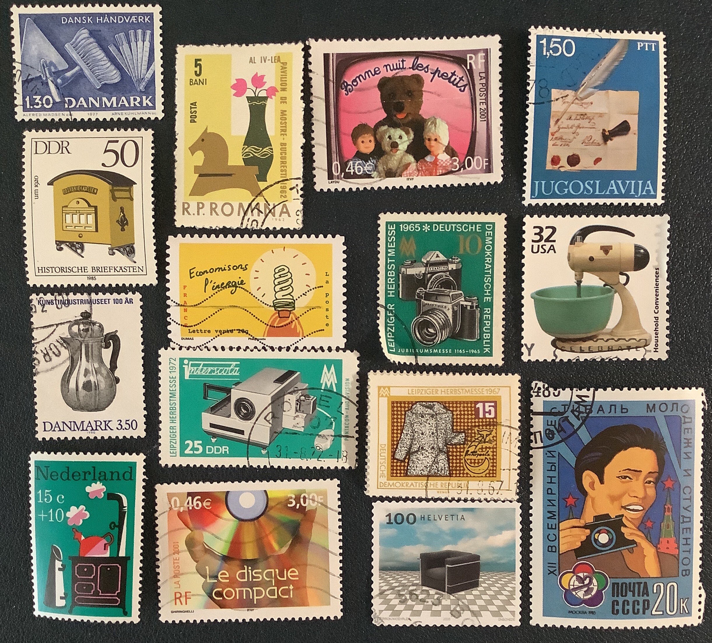 Postage Stamps Art & Collectibles Collectibles 11 EVERYDAY OBJECTS ...