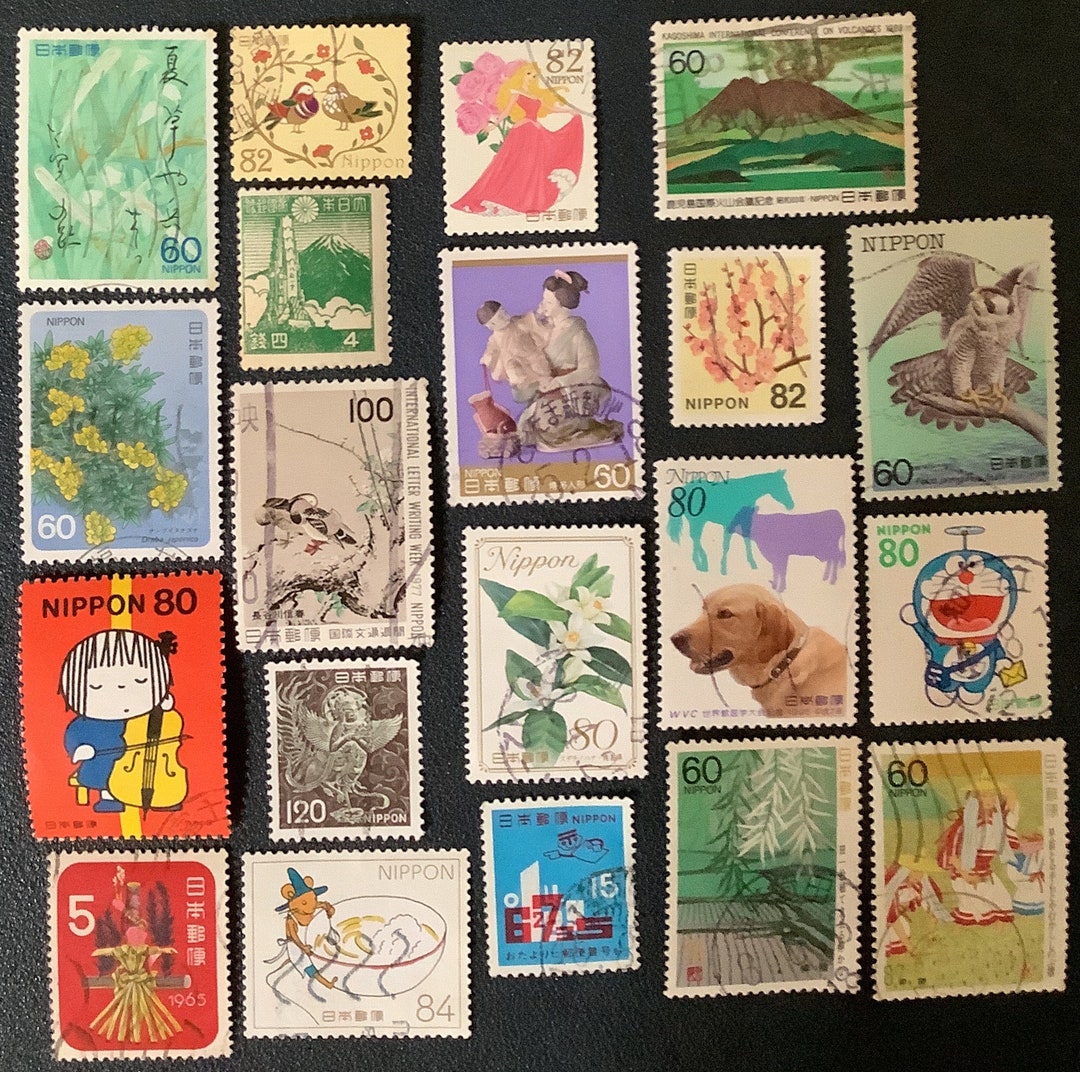20 JAPAN Asian Collector Set Vintage Postage Stamps for Collectors or ...
