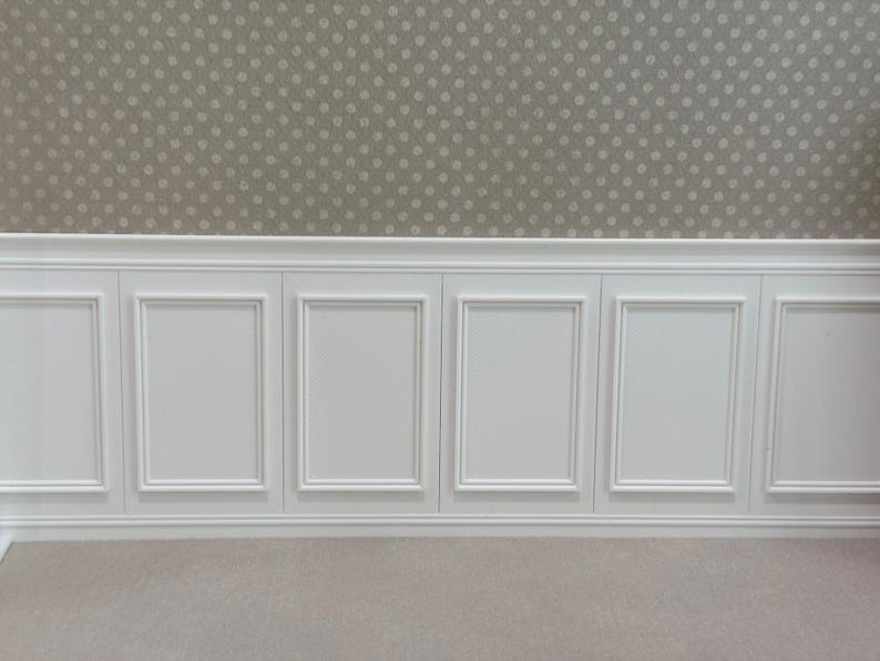 7 Sizes | Classic Wainscoting Wall Panels With Baseboard - Etsy