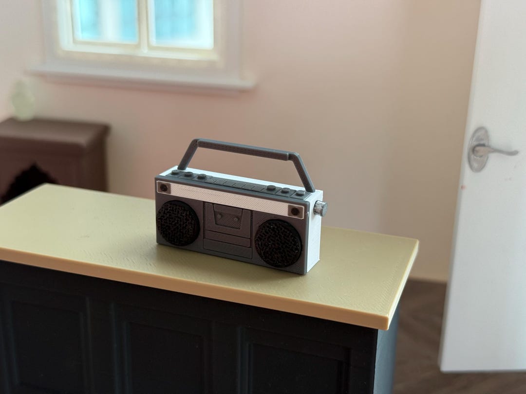 1:6/12 Scale | Retro Mini Boombox for Miniature Dollhouse - Etsy